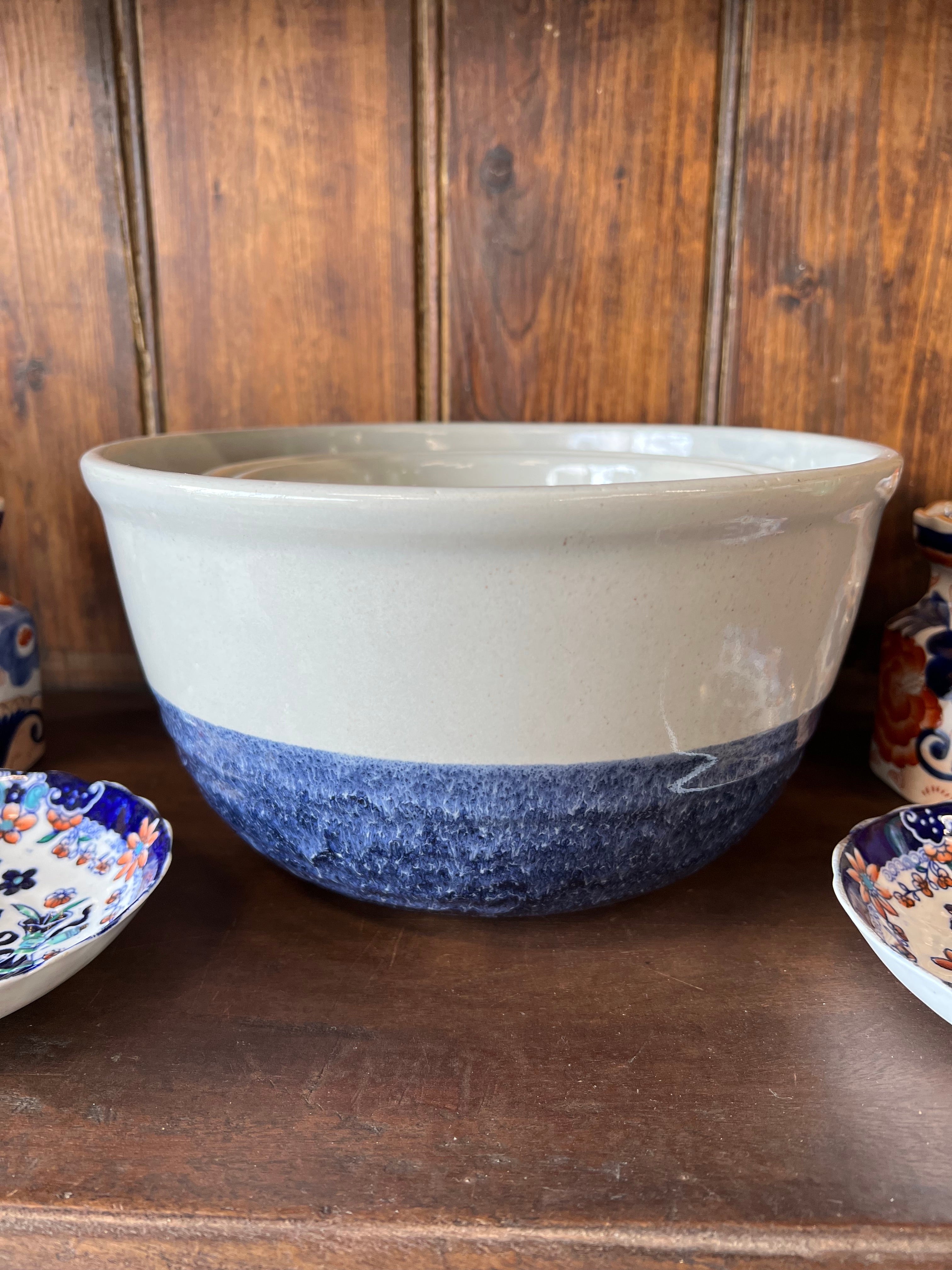 Trio of Graduated Stoneware Mixing Bowls | C. BIRD