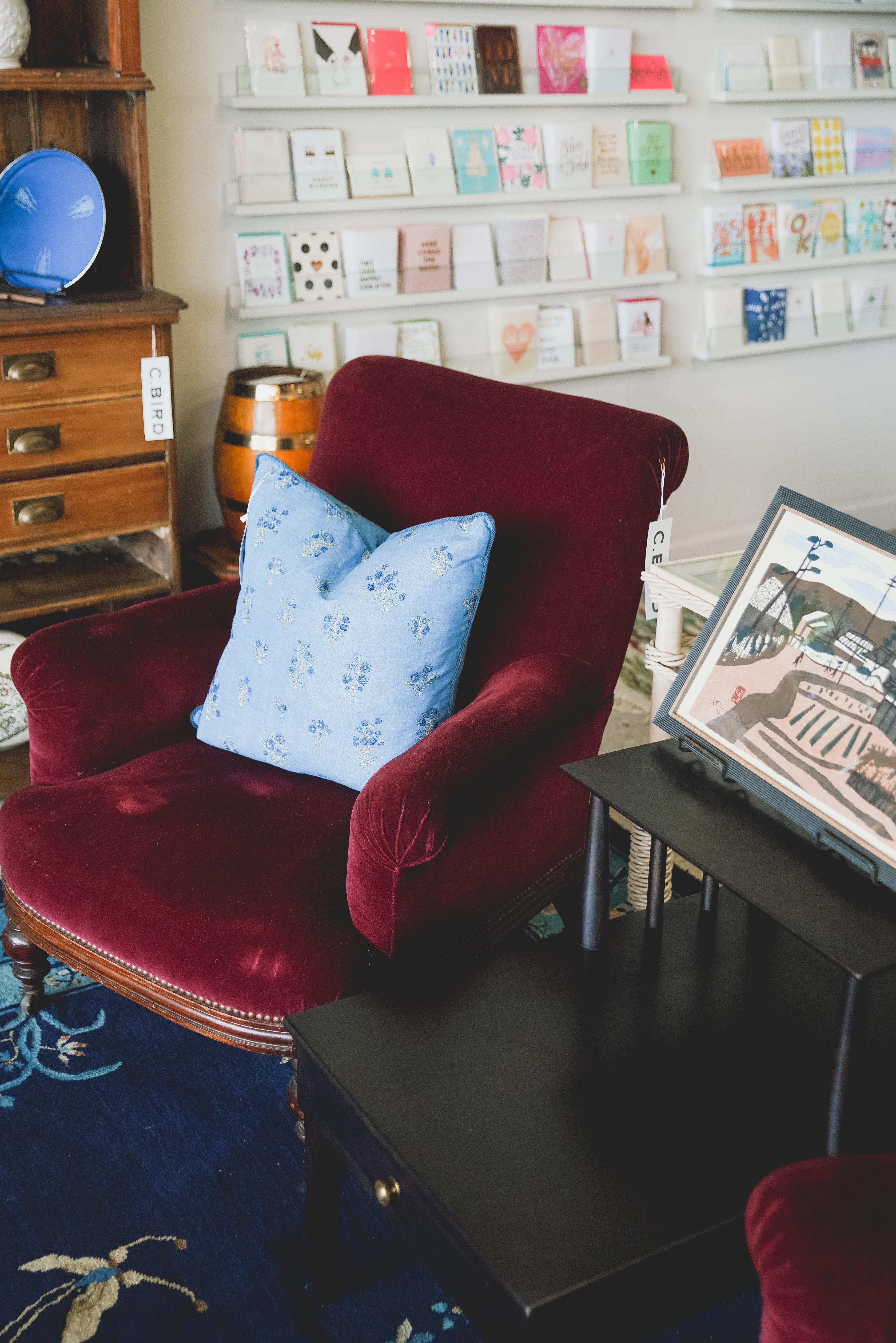 French Napoleon III Library Chair | C. BIRD