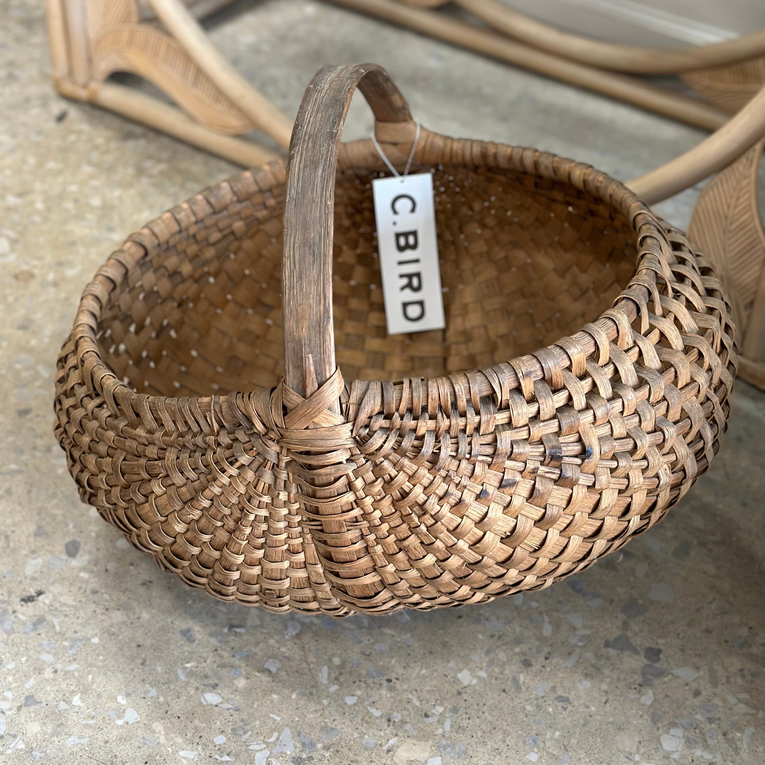 Large Splint Egg Basket | C. BIRD